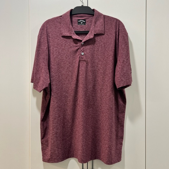 Callaway | Shirts | Callaway Mens Golf Polo Maroon | Poshmark